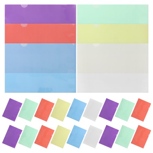 36 Pcs Folder Set Work Clear File Folders Plastic Sleeve Binder Pockets ...