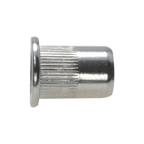 M4 x 11.5mm Aluminium Nutsert Large Flange Round Open Splined Grips 2.5 ...