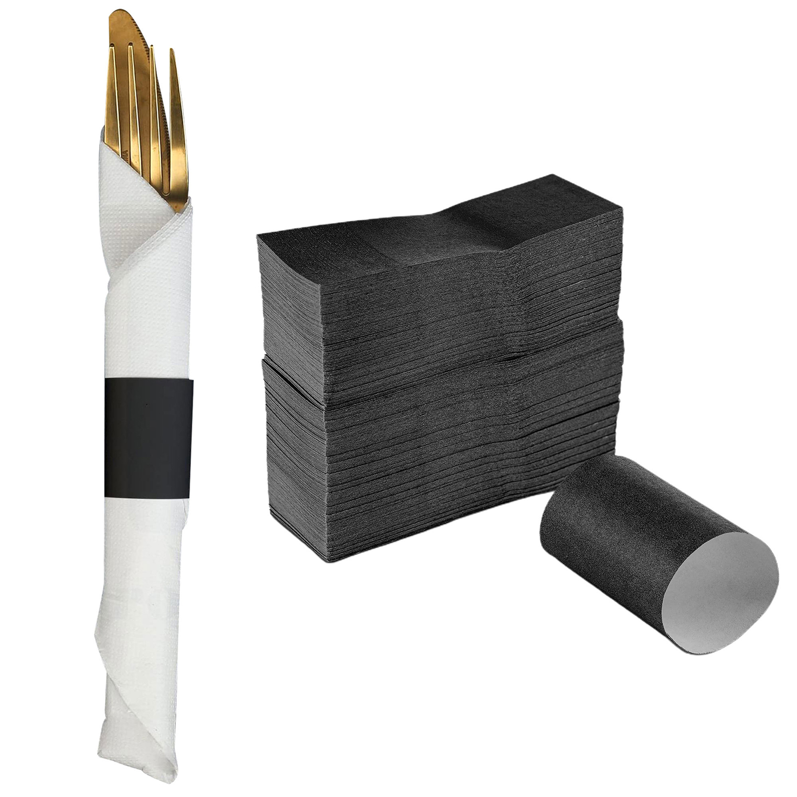 Durable Paper Napkin Rings Special Occasion Elegant Self-adhesive Ring ...