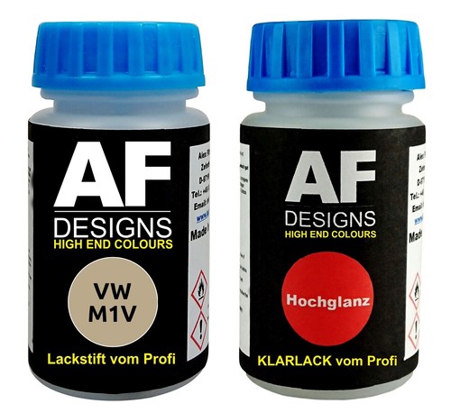 Lackstift für VW / Volkswagen M1V Hellbronze Metallic Klarlack 50ml ...