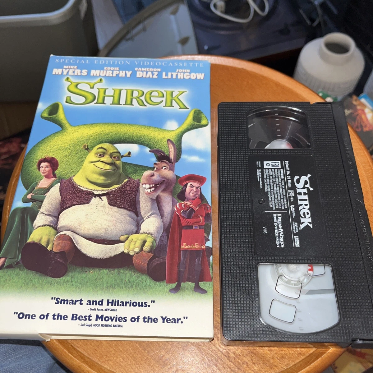 Vintage Shrek VHS Video Tape Mike Myers Dream Works, 41% OFF