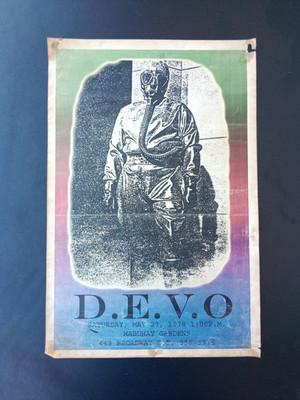 Original DEVO Concert Poster --Mabuhay Gardens in San Francisco, 1978 ...