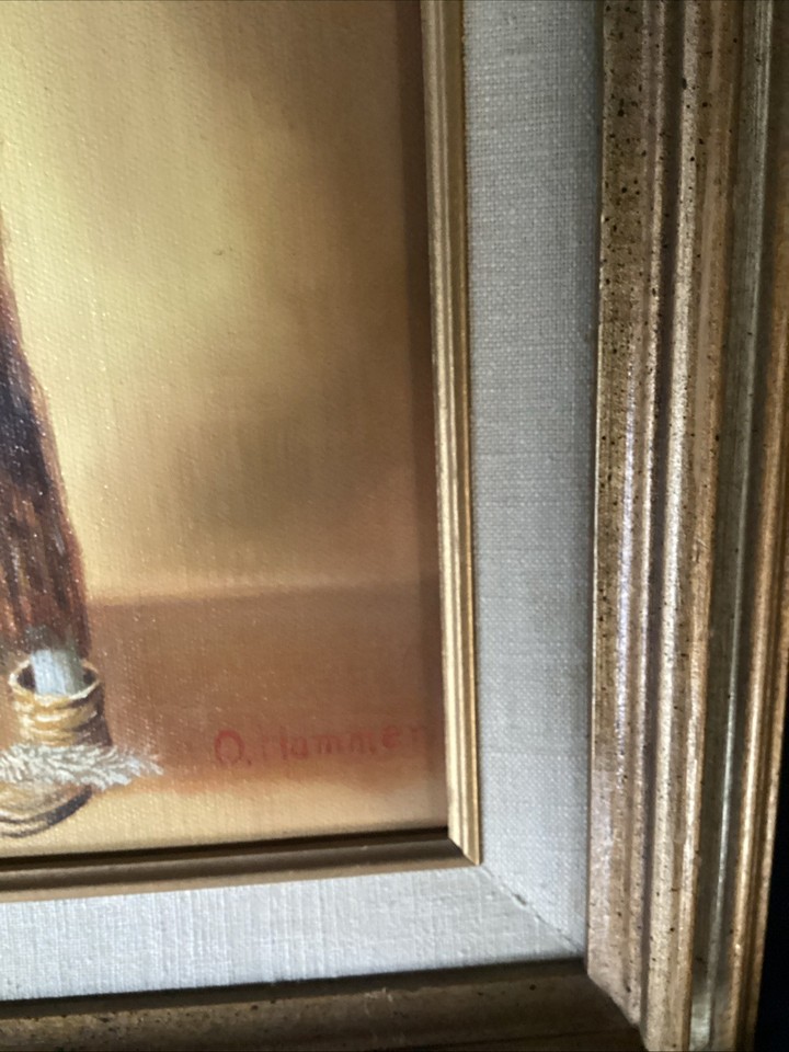 vintage clown oil painting By O. Hammer | eBay