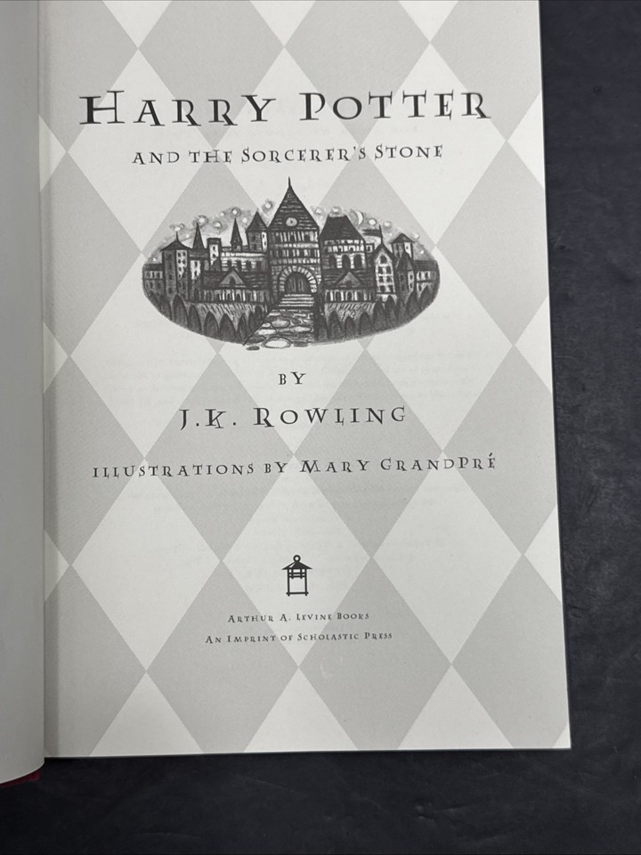 Harry Potter and the Sorcerer's Stone JK Rowling 1st US edition '98 ...