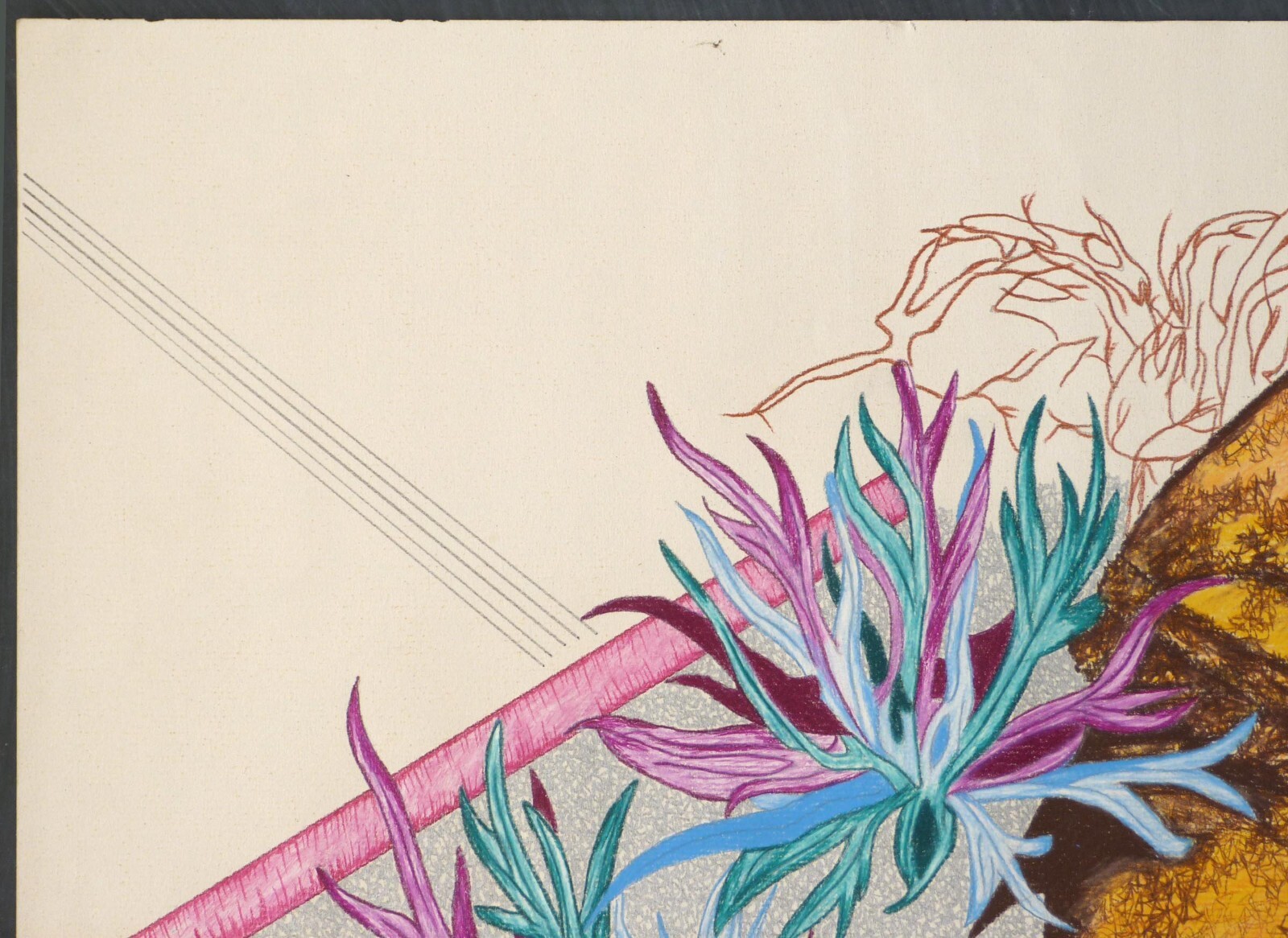 Larry Volk drawing: "The Truth comes from the music of the Universe ...