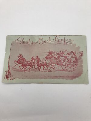 COLUMBIAN COACH COMPANY ADVERTISING SCHEDULE WORLD'S COLUMBIAN ...