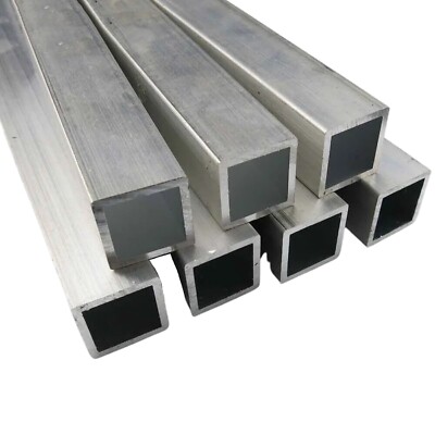 Aluminium Square Tube Box Section Various Lengths And Sizes 1.6mm 3.2mm ...