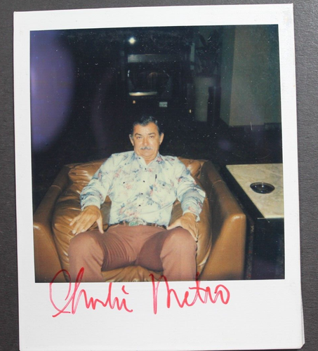 Charlie Metro (d.2011) Tigers Athletics Autographed Candid Polaroid ...