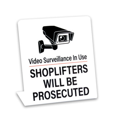 Video Surveillance Security Signs, 3 pack, Plastic Counter Signs, Free ...