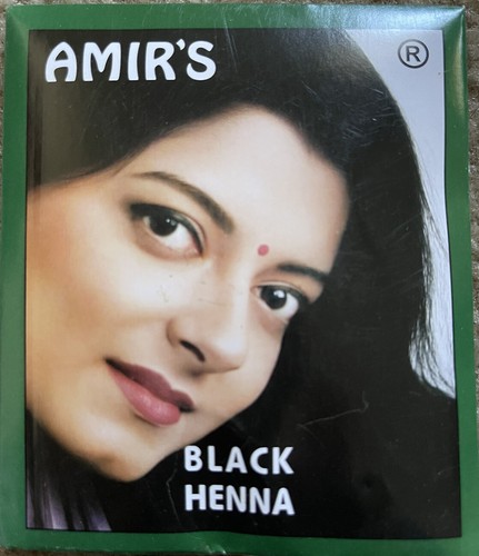 6 x 10g Pouch Amir’s Herbal Black Henna powder For Hair Ammonia Free ...