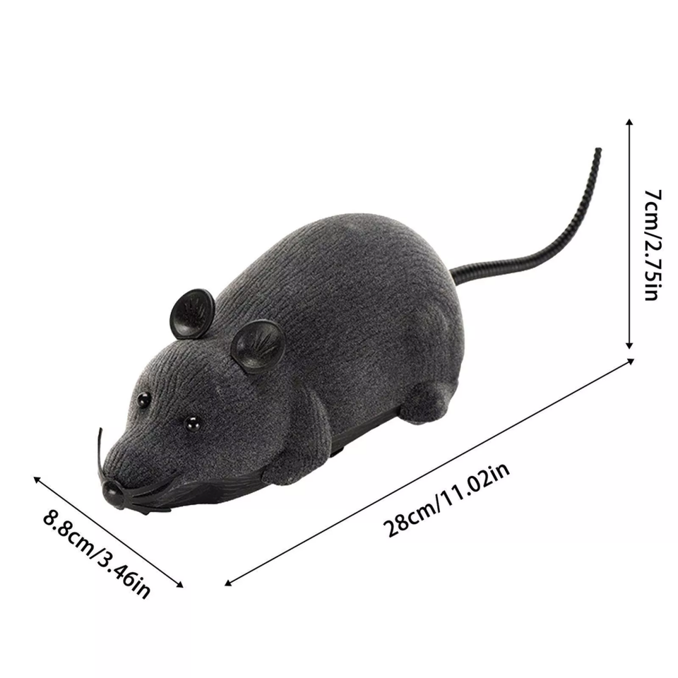 Wireless Remote Control RC Rat Electronic Mouse for Cat Dog Pet Toy ...