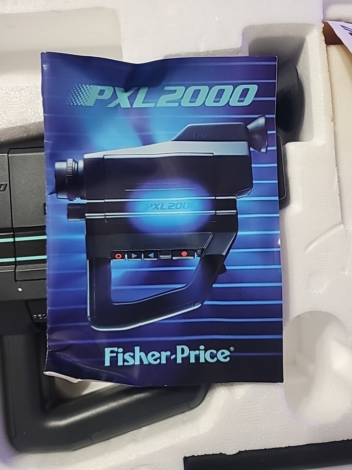 Vintage Fisher Price PXL 2000 Delux Camcorder #3300 Original Packaging ...