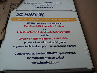 Brady 64947 White-Black Labelizer Plus and VersaPrinter Tape Cartridge ...