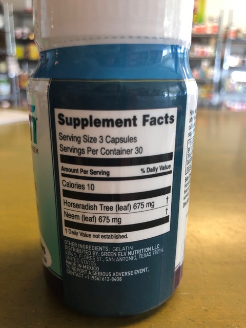 ELV Green Moringa Neem Ganeem Supplement 90 Capsules Fresh for sale ...