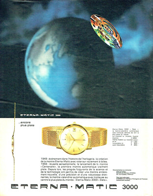 publicité Advertising 0923 1964 montre Eterna-Matic 3000 encore plus ...