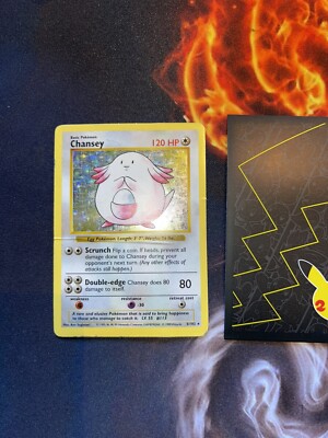 Chansey Base Set Shadowless Holo Rare 3/102 1999 Pokemon TCG WoTC 017🔥 ...