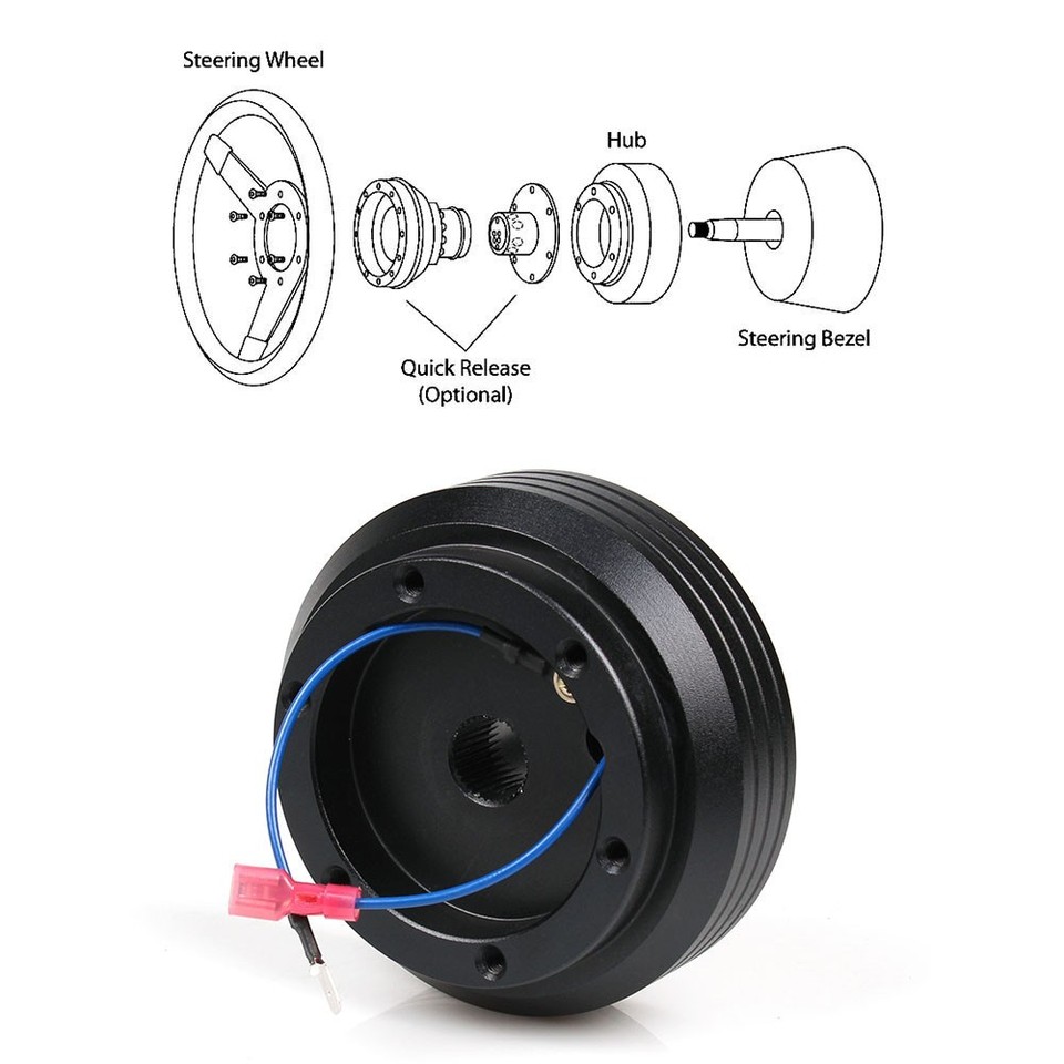 14"Steering Wheel+Quick Release+Hub Adapter For Mitsubishi Eclipse ...