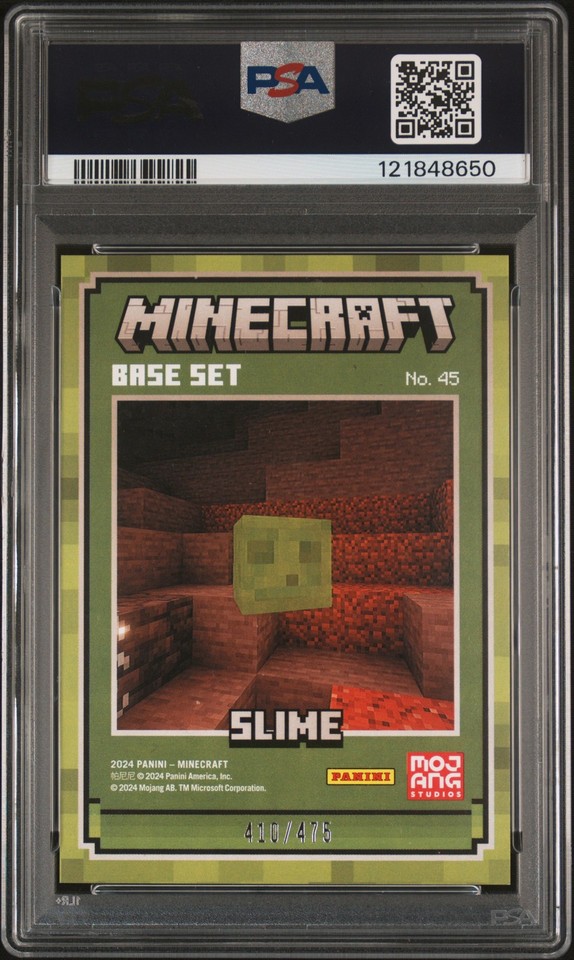 2024 PANINI MINECRAFT IRON #45 SLIME 410/475 PSA 9 | eBay