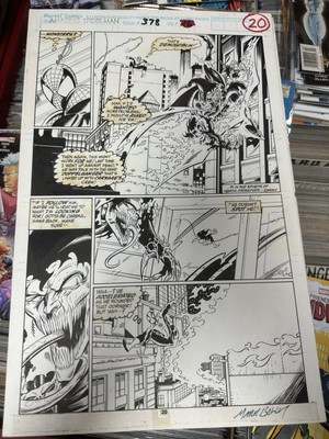Original Comic Art! Mark Bagley, Amazing Spider-Man 378 Pg 16 Signed ...