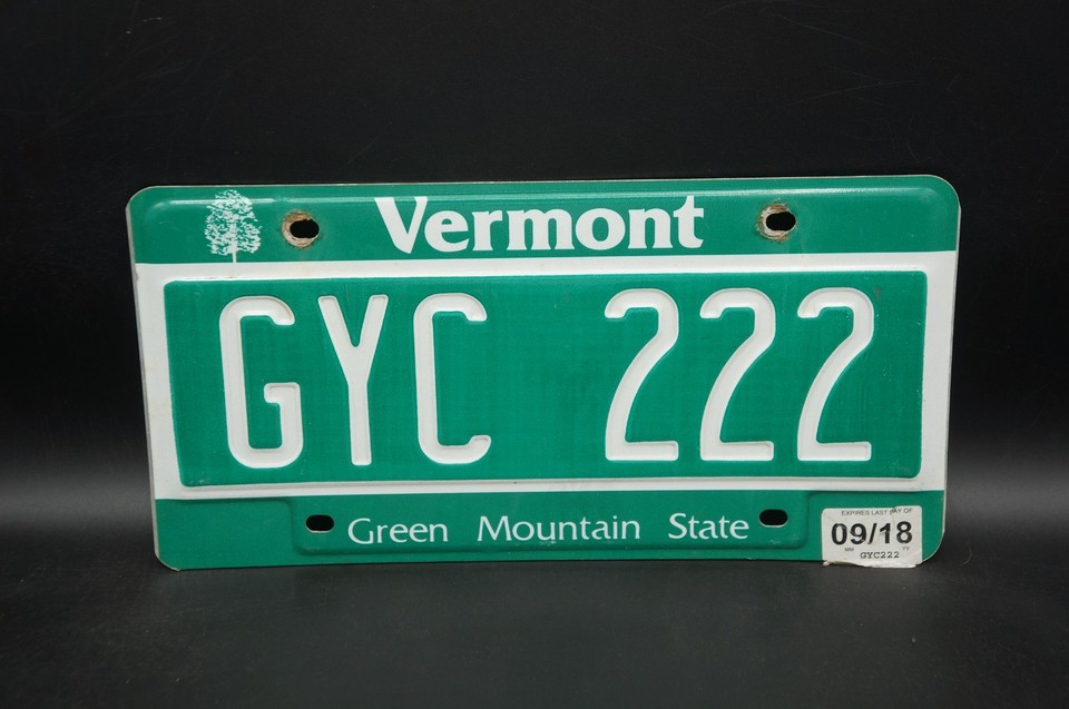 2018 Vermont GREEN MOUNTAIN STATE License Plate | eBay