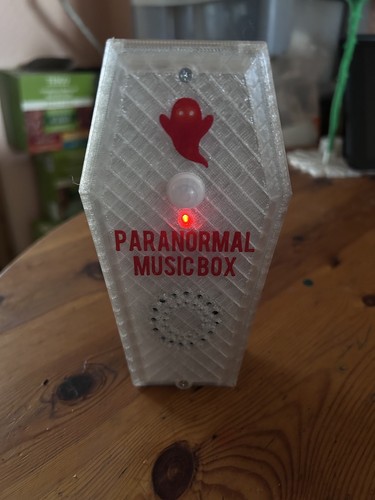 Paranormal Music Box PMB Ghost Hunting Equipment Motion Sensor Coffin ...