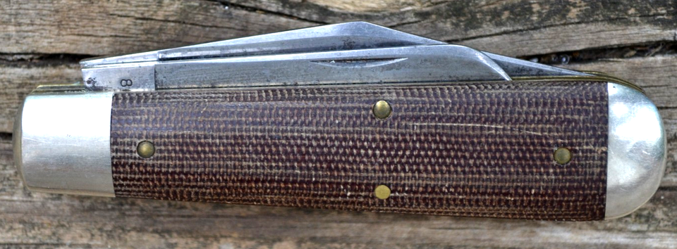 GEC Tidioute Cutlery Oil Field Jack Micarta Handle 861219 Folding Knife ...