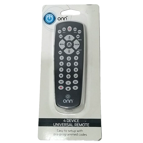 ONN Universal Remote Control 4 Device ONB13AV004 Easy Setup TV DVD ...