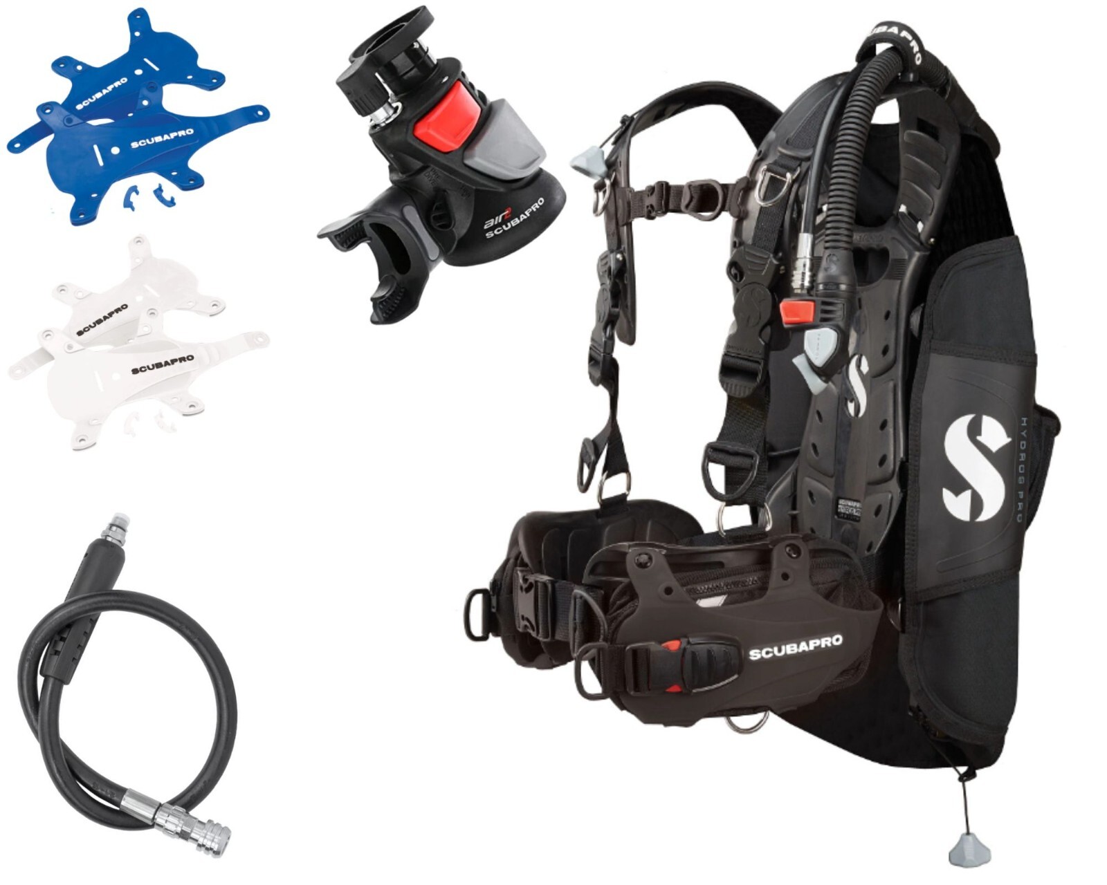 SCUBAPRO HYDROS PRO S M L XL/2XL - MAN MEN + Hose + AIR2 opt. + Color ...