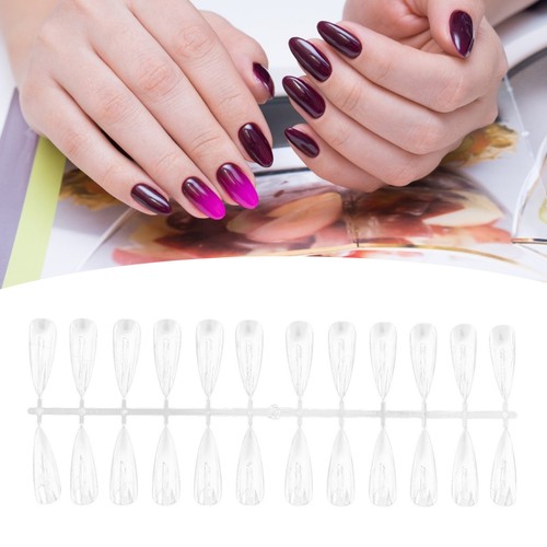 240pcs Nail Sticks Transparent Nail Art Polish Display Tips Manicure ...