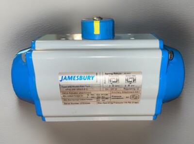 JAMESBURY VPVL200SR4/5BC Rack & Pinion Spring Return Pneumatic Actuator ...