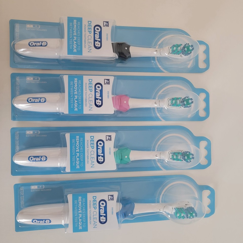 4 ORAL -B - DEEP CLEAN Power Toothbrush including Battery 4 For 22.00 ...