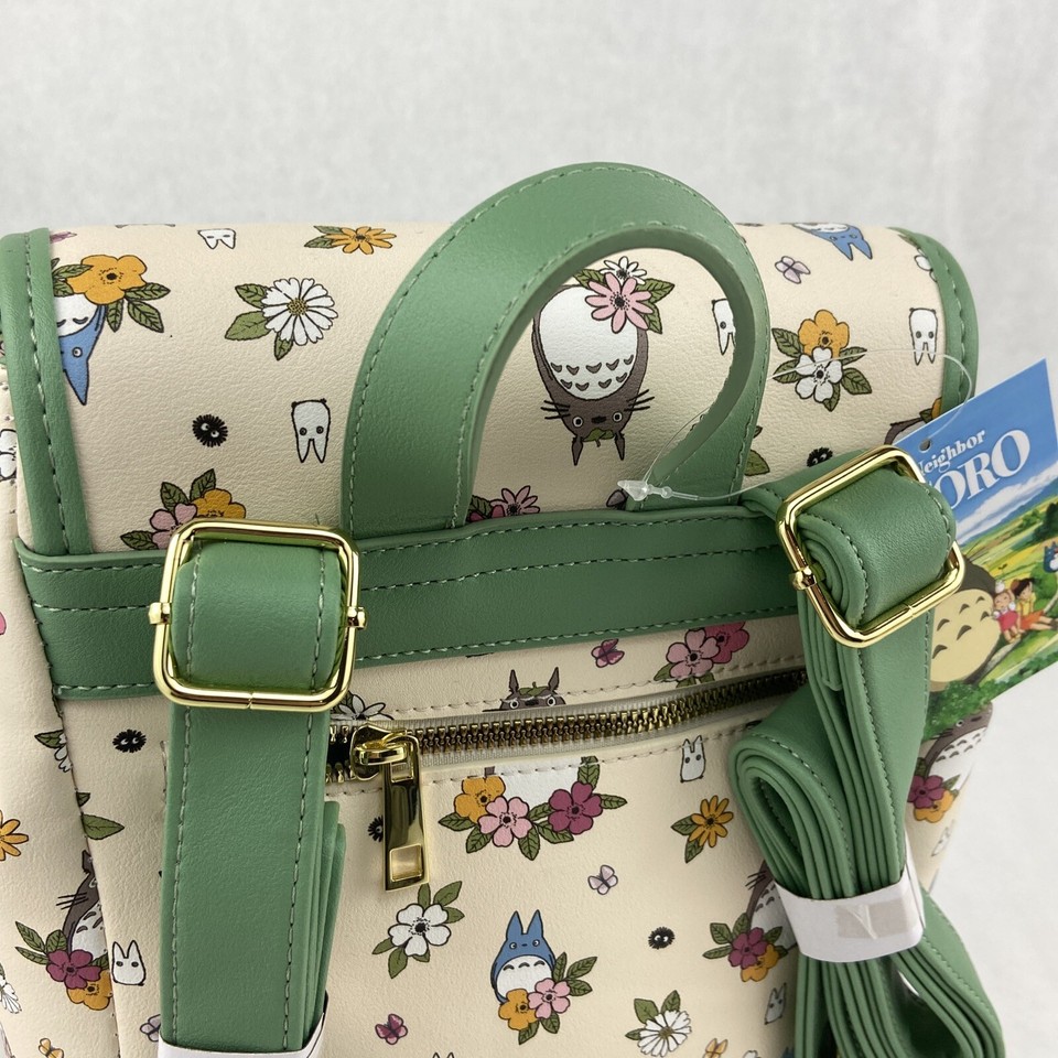 Studio Ghibli My Neighbor Totoro Mini Backpack Floral Slouch Soot ...