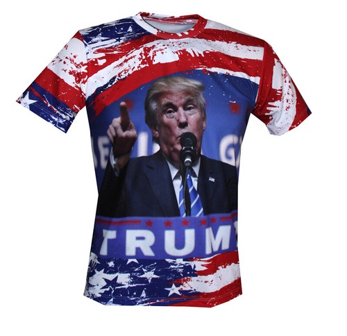 Donald Trump T-Shirt Sublimation print - Never Surrender Shooting | eBay