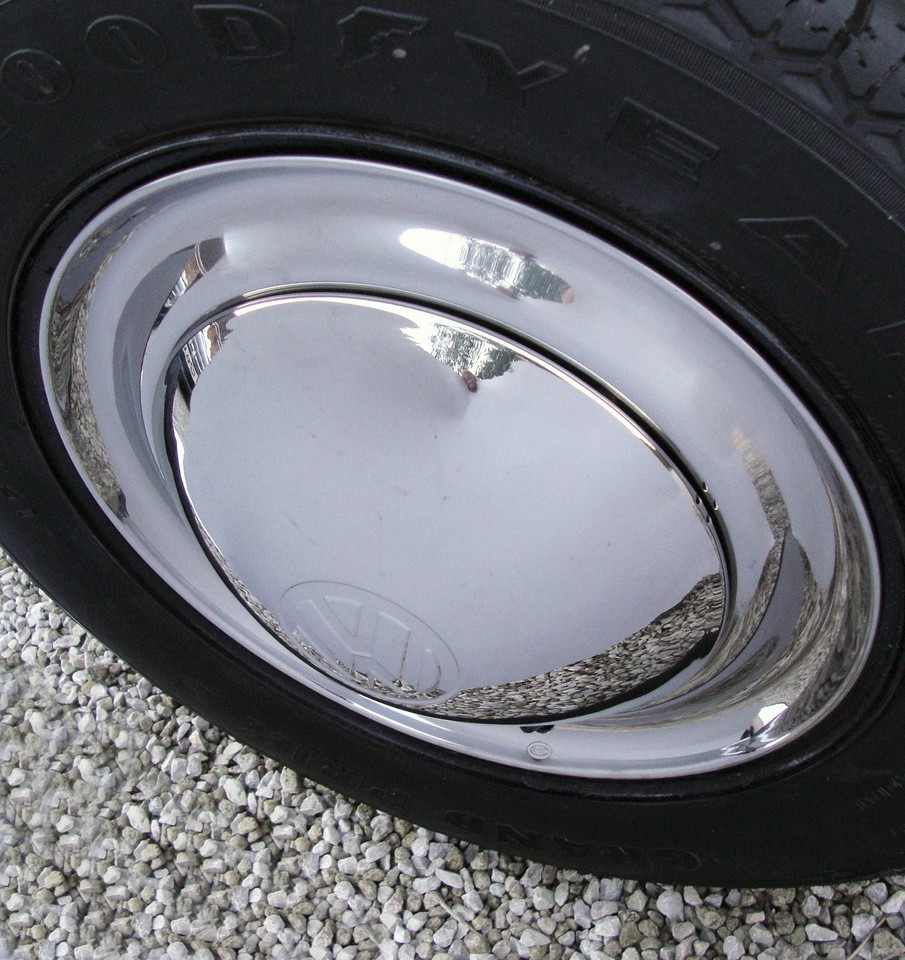 VW Trim Rings 15" Beauty Rings Stainless Steel VW Beetle Baywindow ...