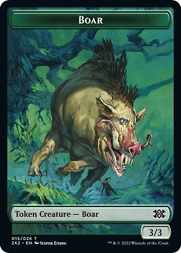 Boar // Treasure Double-Sided Token Double Masters 2022 Foil for sale ...