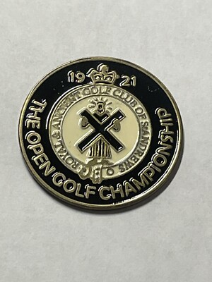 Rare 1921 Open Championship 1" Coin Style Golf Marker - St. Andrews Old ...