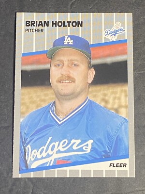 1989 FLEER #63 BRIAN HOLTON DODGERS BASEBALL CARD | eBay