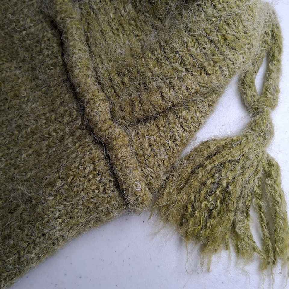 Peruvian Trading Co Knit Hat Chartreuse Green Tassel Winter Beanie ...