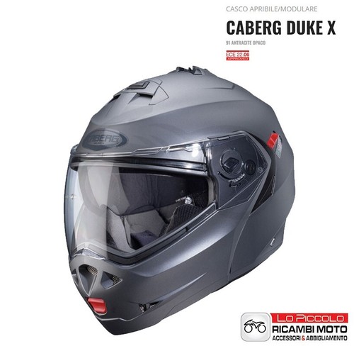 Helm Öffnend / Modular Caberg Duke X Ece 22.06 Anthrazit Matt S 55-56 ...