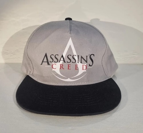 Assasins Creed Hat Cap Mens Gaming Game Black Grey Ubisoft Unisex VGC ...