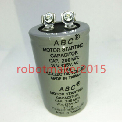 ABC CD60 Motor Starting Capacitor 200MFD 200UF 125VAC HVAC 125V High ...