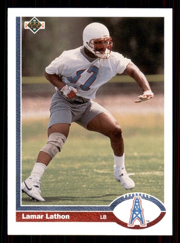 1991 Upper Deck Lamar Lathon #424 Houston Oilers | eBay