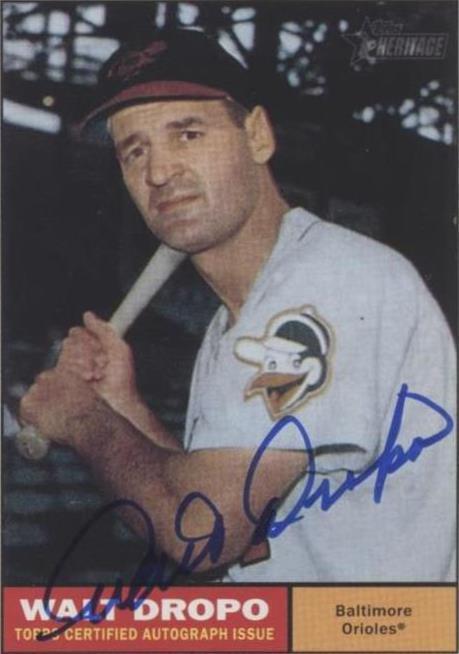 2010 Topps Heritage - Real One Autographs Walt Dropo #ROA WD (AU) for ...