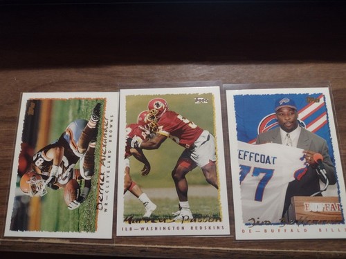 Jim Jeffcoat, Derrick Alexander & Marvcus Patton Topps #157,244&63 | eBay