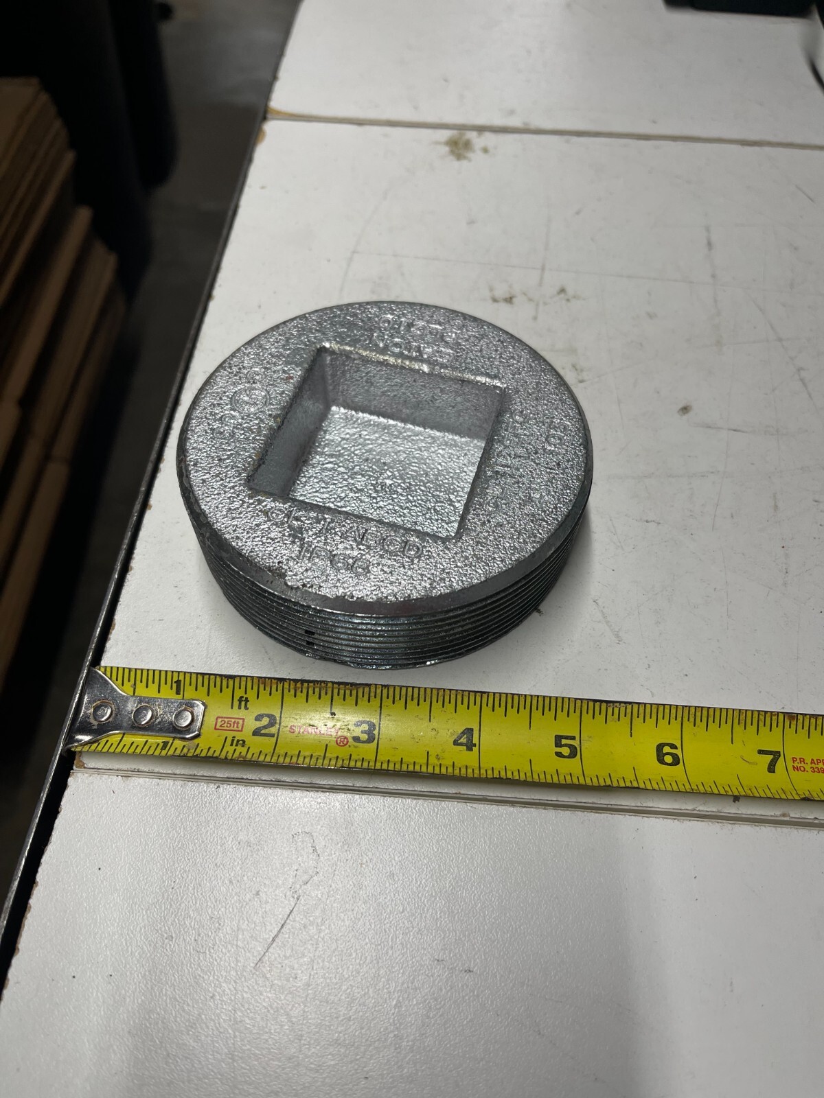 Eaton PLG10M Series PLG Conduit Plug Rigid / IMC Cast Iron 4" Recessed ...