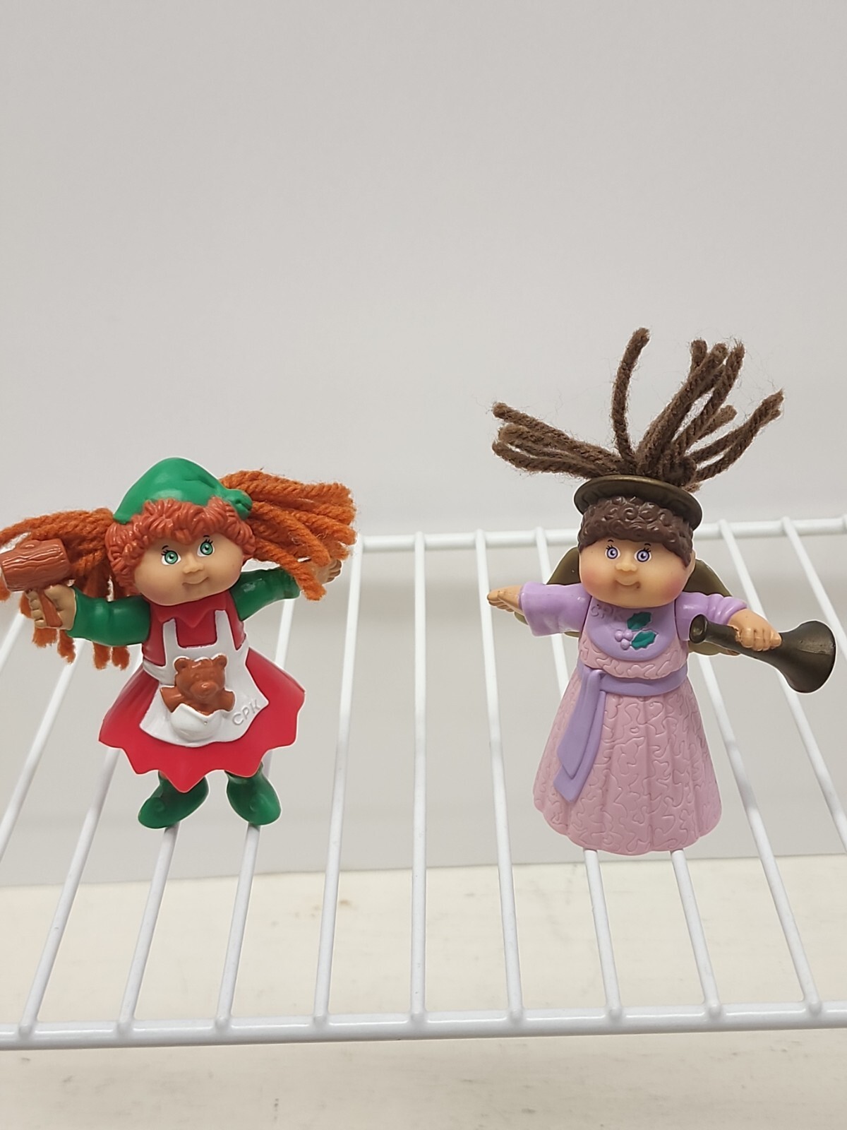 Cabbage Patch Kid Dolls Figures 1994 Christmas Elf and Angel 3.5" lot ...
