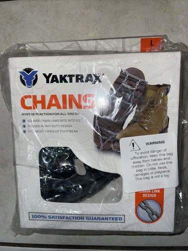 Yaktrax Chains Snow & Ice Traction Size Large | eBay