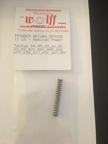 Wolff TAURUS Large Frame Revolver Reduced Power 11# 11Lb Trigger Return ...