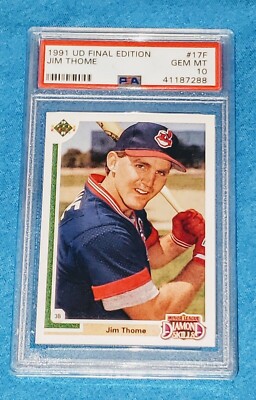 JIM THOME ROOKIE RC 1991 UPPER DECK FINAL EDITION #17F DIAMOND SKILLS ...