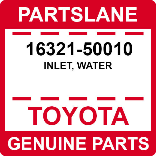 Genuine OEM Toyota Inlet Water Lexus LS400/SC400 16321-50010 | eBay